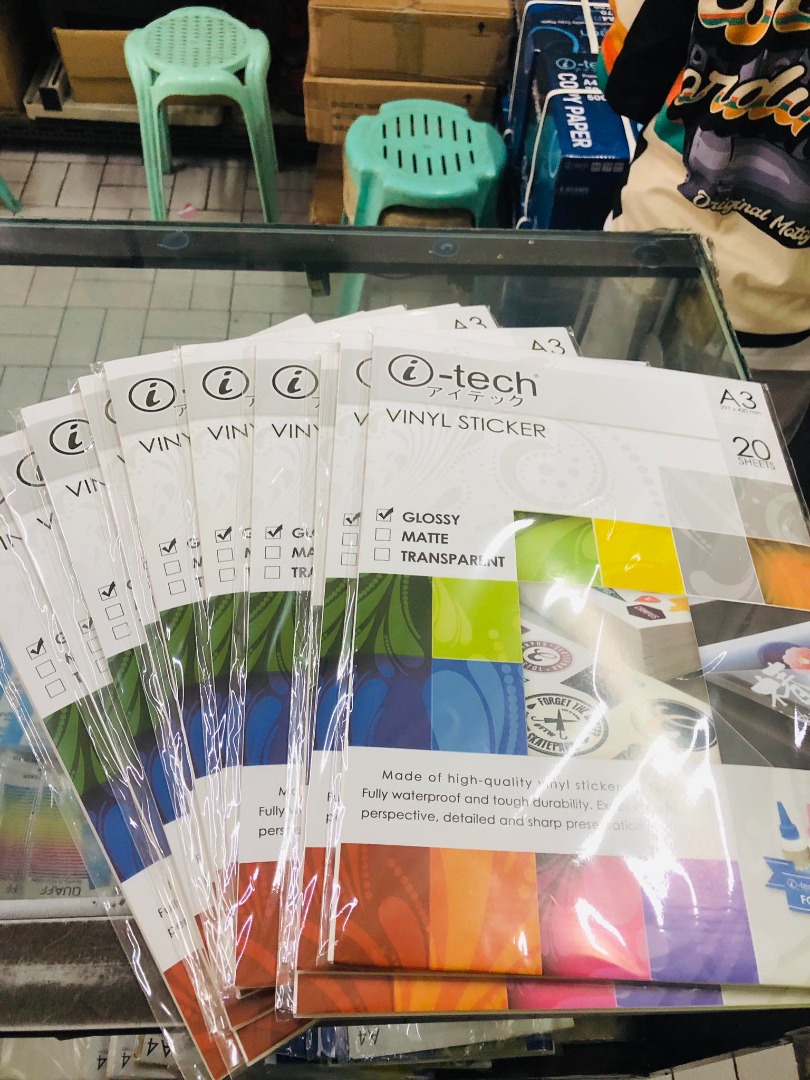 Itech Waterproof Vinyl Sticker Printable, Hobbies & Toys, Stationary ...