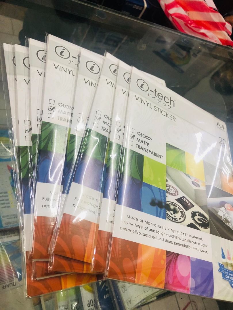 Itech Waterproof Vinyl Sticker Printable, Hobbies & Toys, Stationary ...