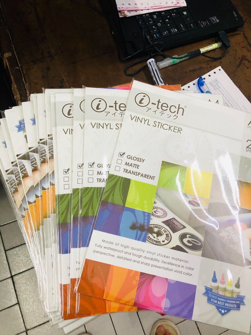 Itech Waterproof Vinyl Sticker Printable, Hobbies & Toys, Stationary ...