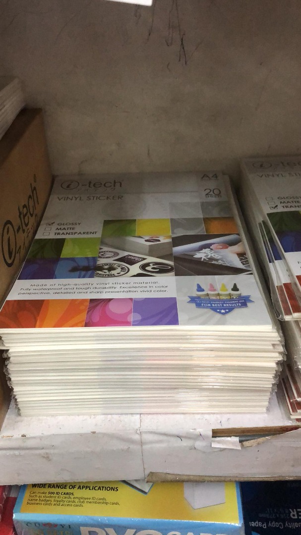 Itech Waterproof Vinyl Sticker Printable, Hobbies & Toys, Stationary ...