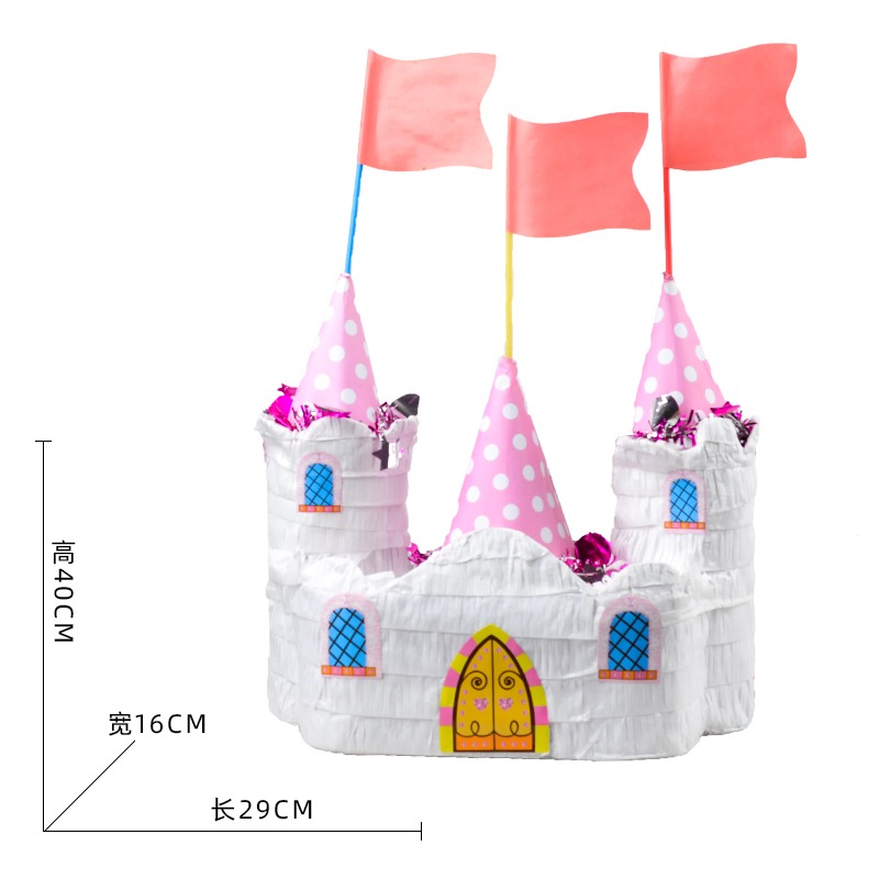 Ivory Castle Pinata (40 x 29 x 16cm) (Comes With Free Stick), Hobbies ...