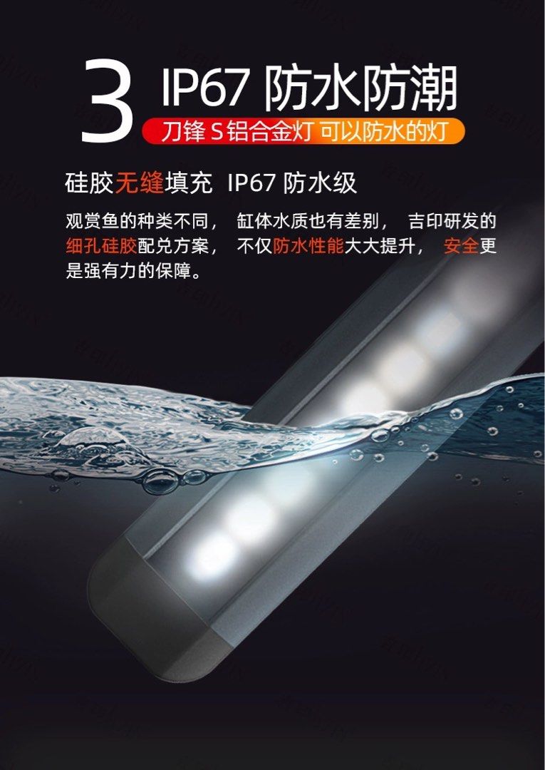 吉印Jiyin blade LED lights 46-55cm adjustable, Pet Supplies, Homes ...