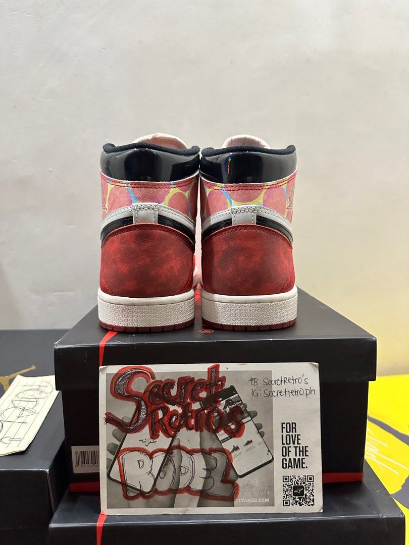 Jordan 1 High Og Next Chapter Spiderverse, Men's Fashion, Footwear ...