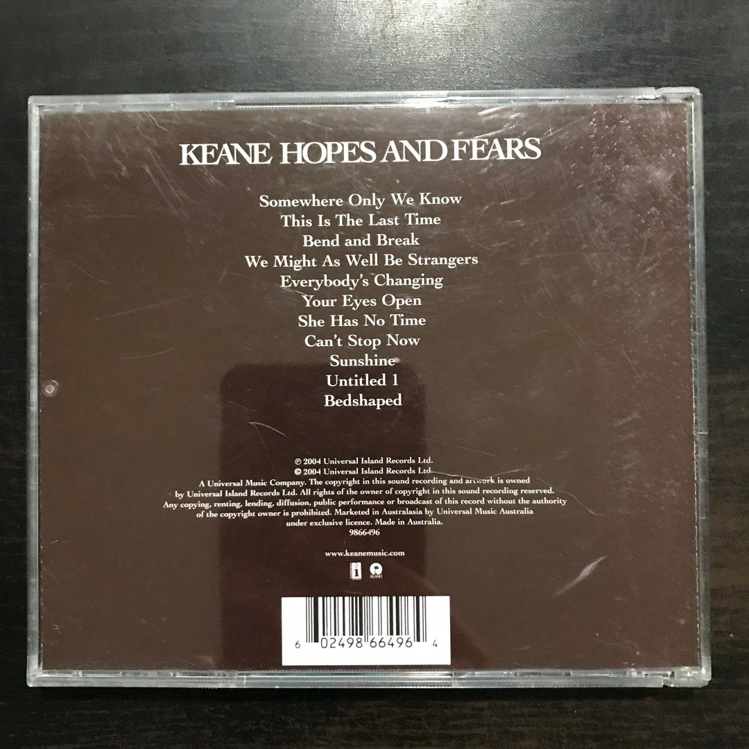 Keane debut album CD (Box Aus), Hobbies & Toys, Music & Media, CDs ...