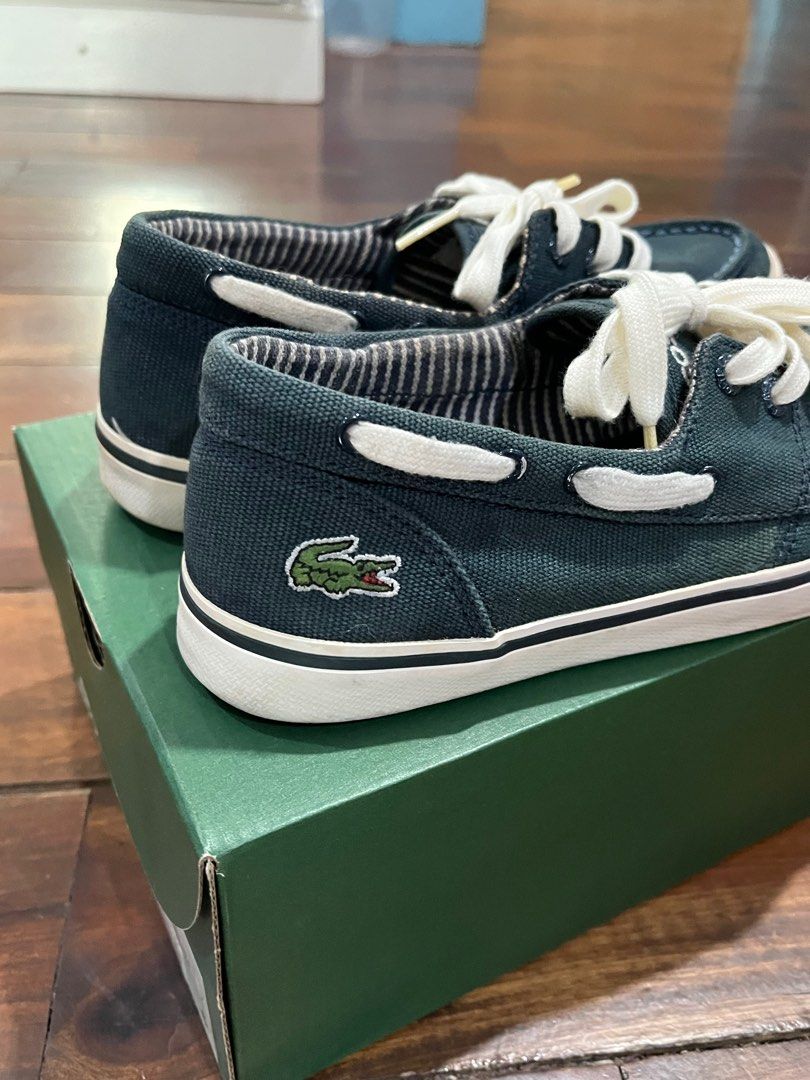 Lacoste Boatshoes, Women's Fashion, Footwear, Sneakers on Carousell
