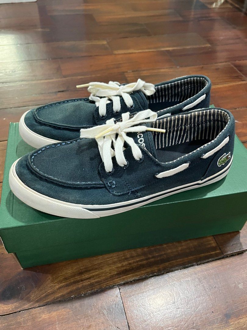 Lacoste Boatshoes, Women's Fashion, Footwear, Sneakers on Carousell