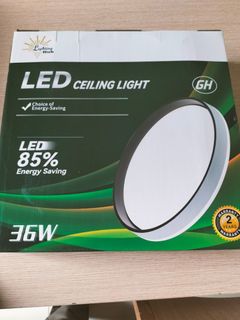 Japandi style LED Ceiling Light 50cm tri-light, Furniture & Home Living ...