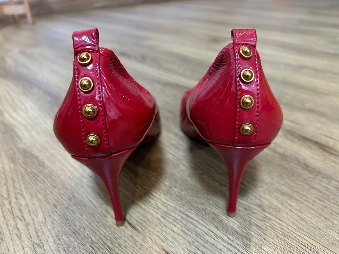 Made In Korea Red Colour Heel, Women's Fashion, Footwear, Heels on ...