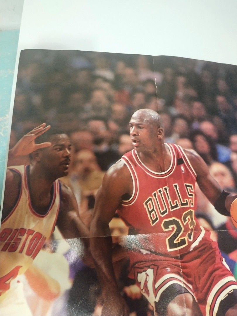 Michael Jordan/"SLAM DUNK"/Double-sided poster/Early 1990s era/21 by 16 ...