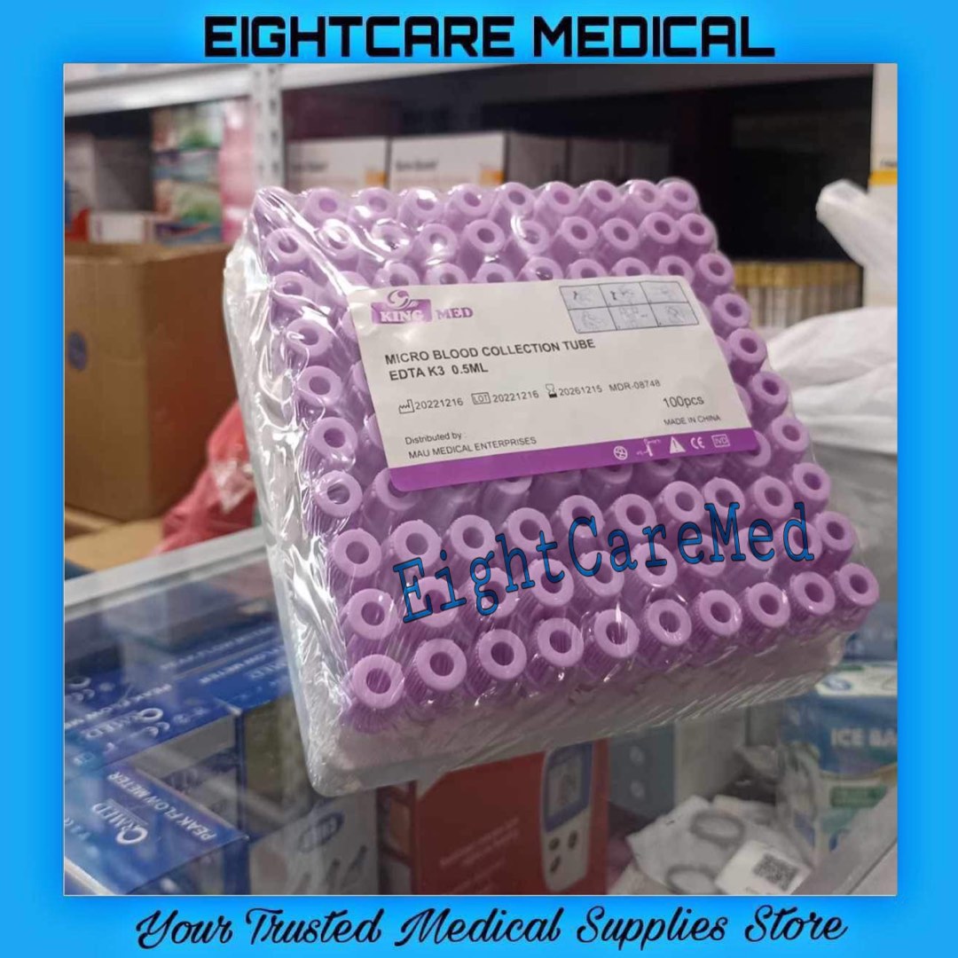 Micro Blood Collection Tube 0.5ml KingMed, Health & Nutrition, Medical ...