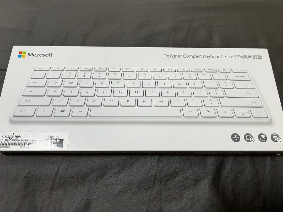 Microsoft Designer Compact Bluetooth Keyboard, Computers & Tech, Parts ...
