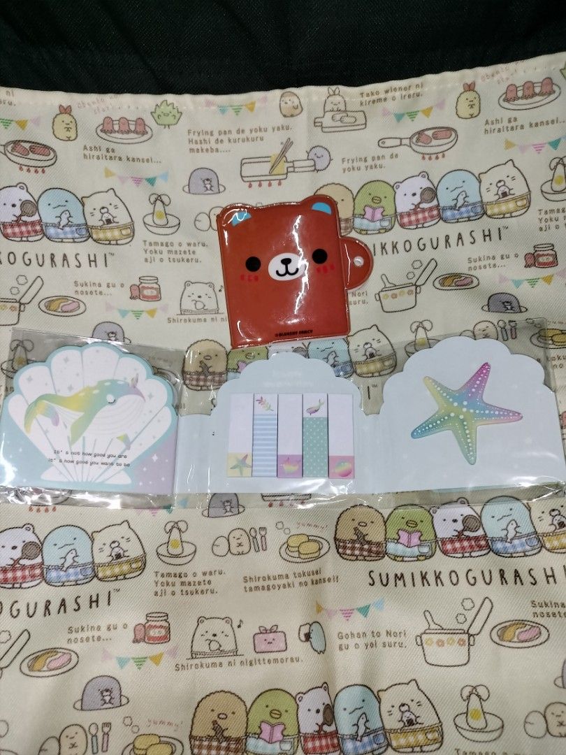 Mini Bear Notebook and Sea Creature Sticky Note Bundle, Hobbies & Toys ...