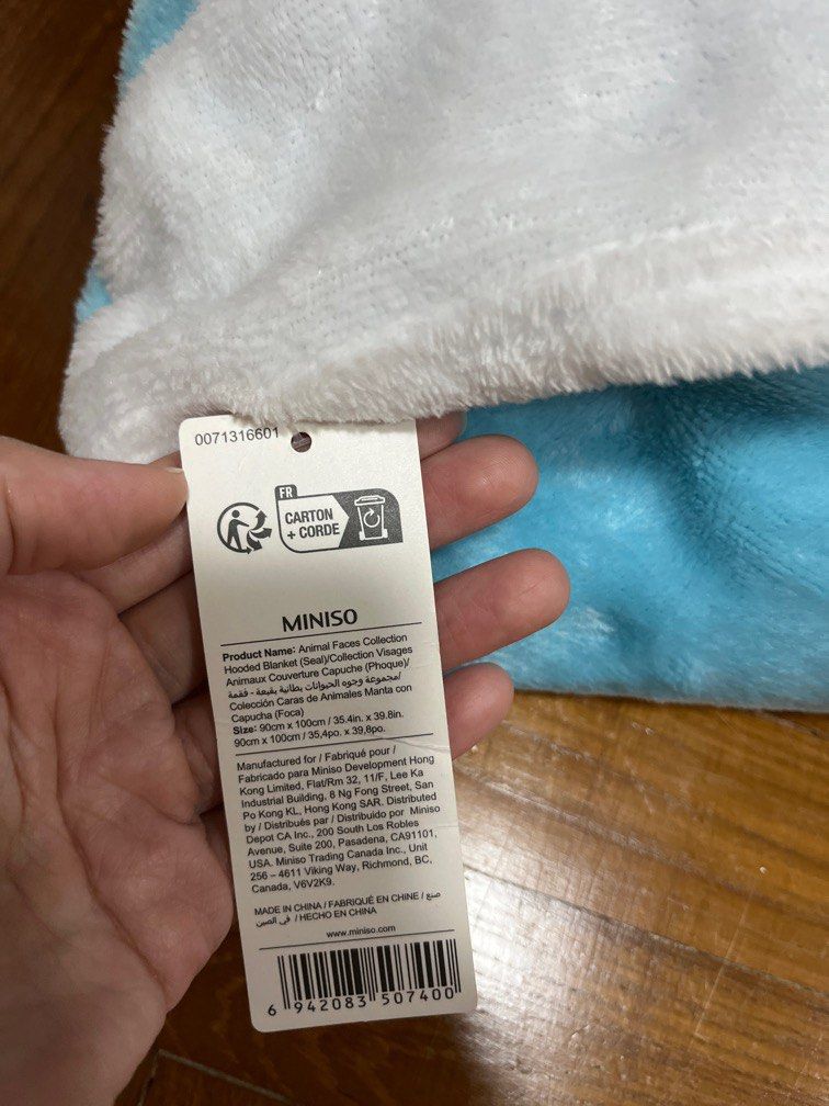 Miniso BNWT bath robe/bath towel, Babies & Kids, Bathing & Changing ...
