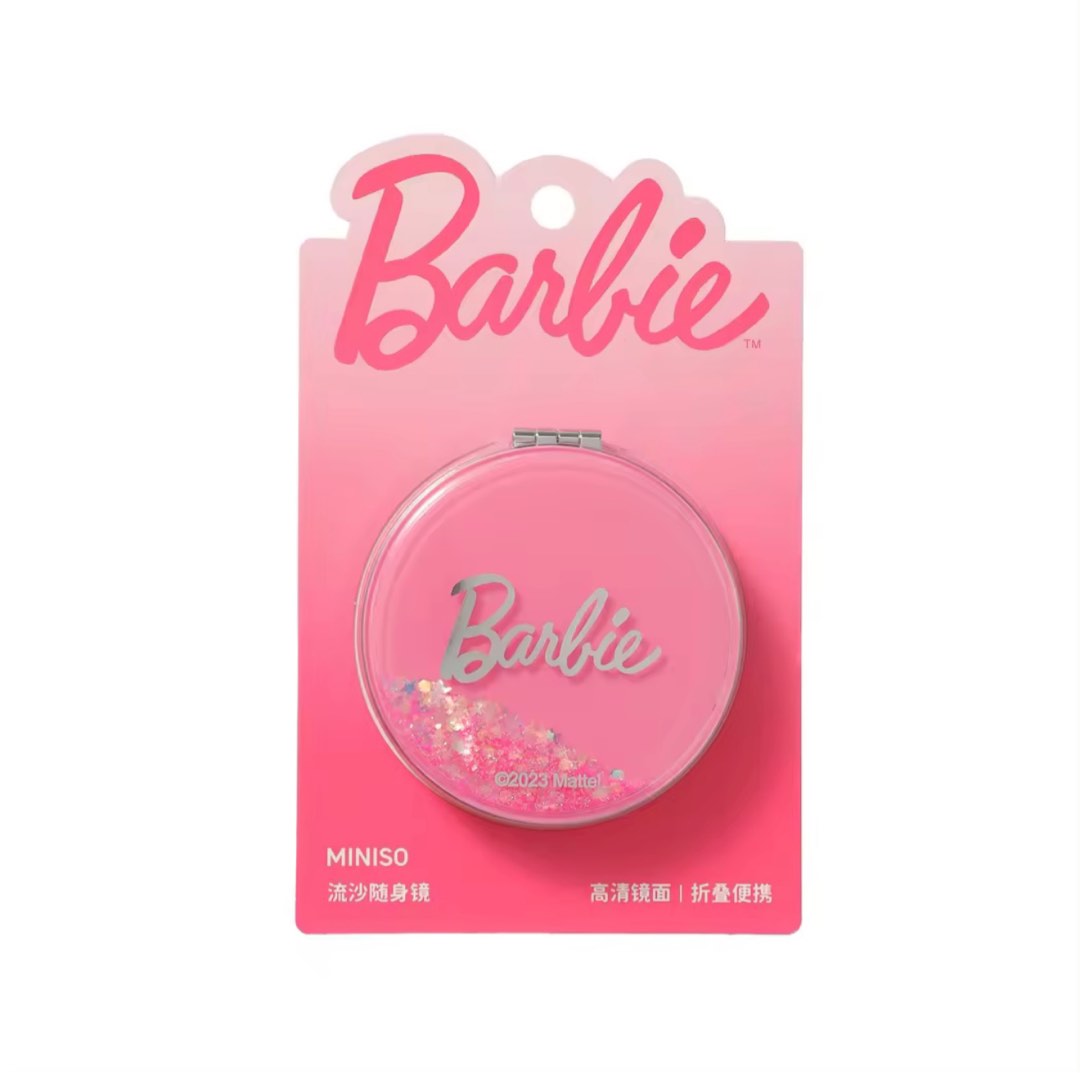 MINISO X BARBIE COMPACT MIRROR, Beauty & Personal Care, Face, Makeup on ...