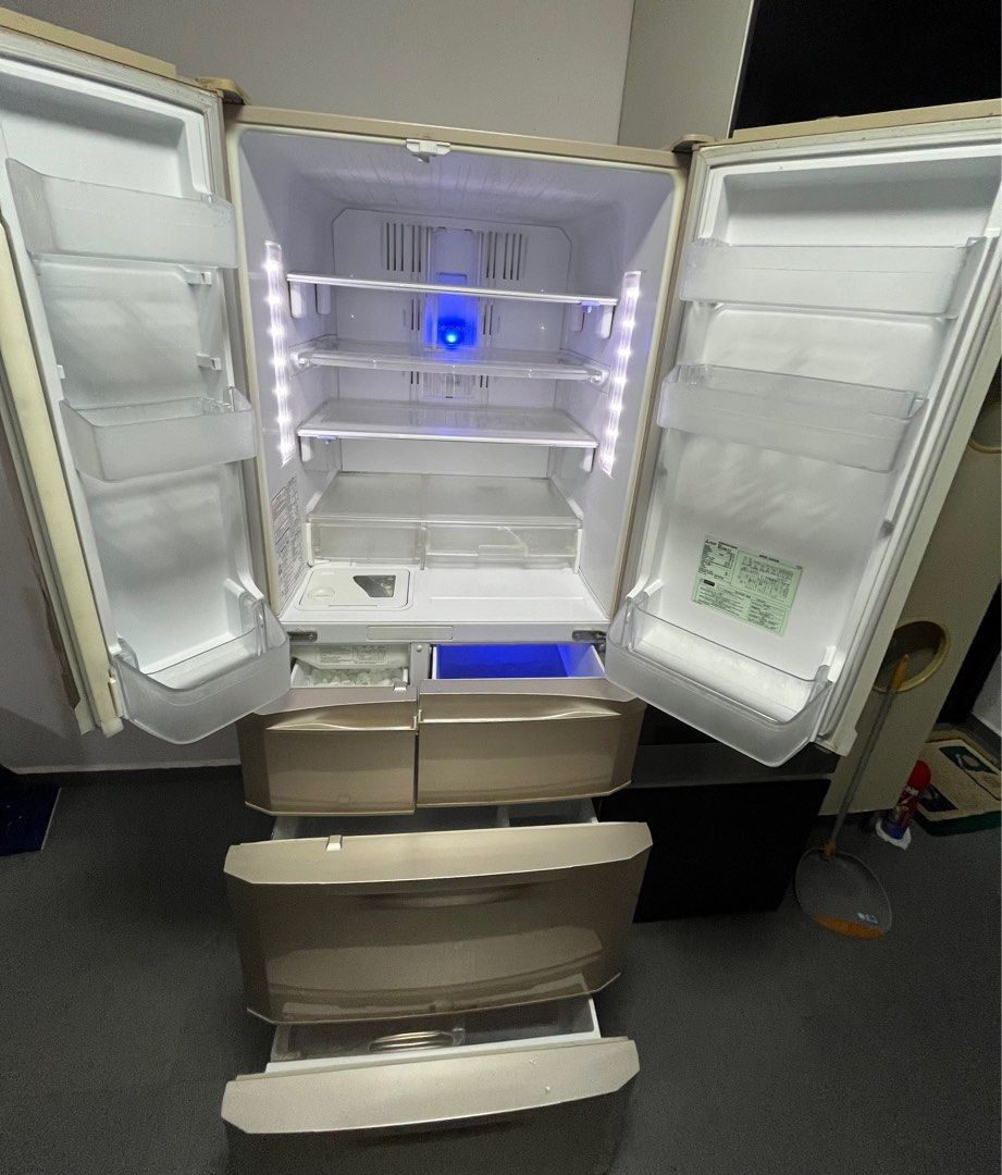 Mitsubishi Fridge Folio (Champagne color), TV & Home Appliances ...