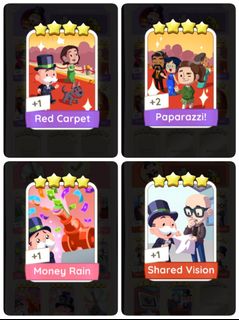 Monopoly go 4 star stickers for $2 each!!, Video Gaming, Gaming ...