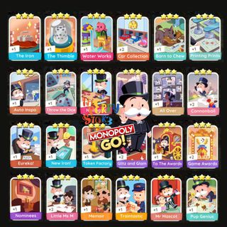 Monopoly Go! Stickers , Hobbies & Toys, Toys & Games on Carousell