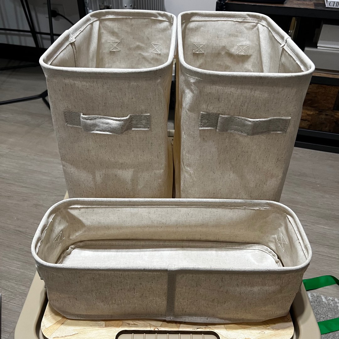 Muji foldable storage boxes, Furniture & Home Living, Home Improvement ...