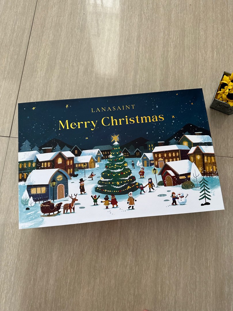 (NEW) KOTAK HADIAH NATAL / BOX HAMPERS / TEMPAT PENYIMPANAN, Desain ...