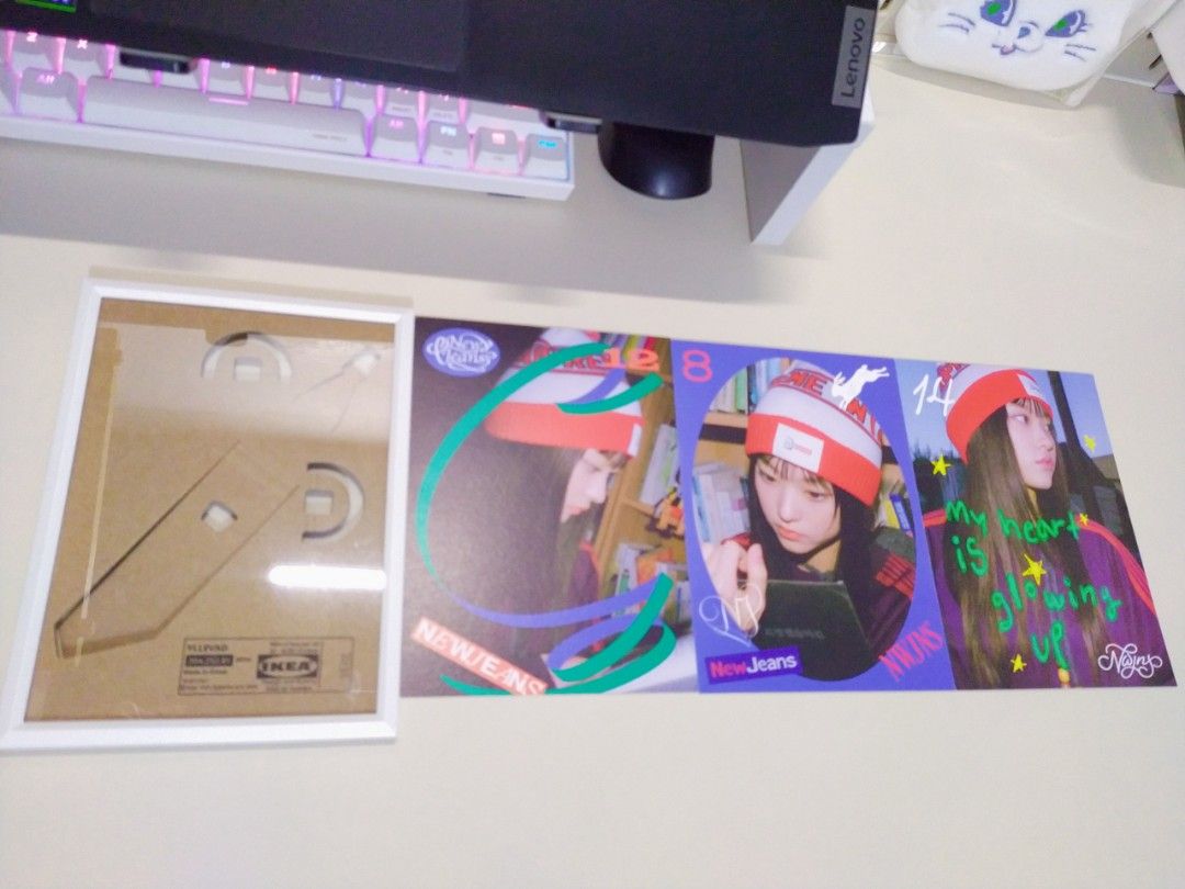 Newjeans Haerin postcards with frame, Hobbies & Toys, Memorabilia ...