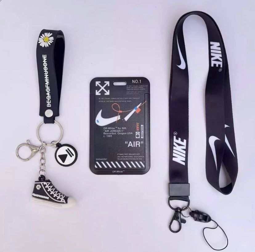 Nike ID Card Card Holder Name Tag Lanyard Keychain Street Wear Card ...