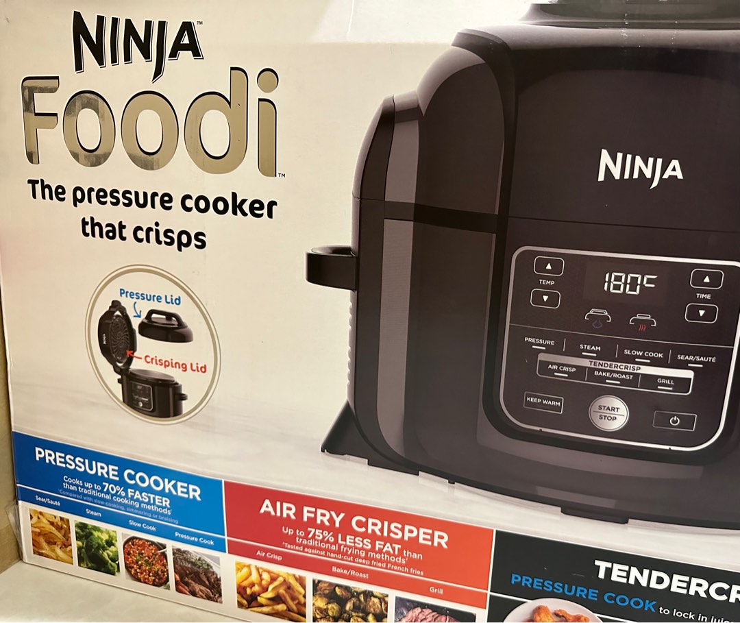 Ninja Foodi 8-in-1 6 litres Multi Cooker OP300, TV & Home Appliances, Kitchen Appliances ...