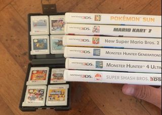 Nintendo 3DS Bundle Cartridge Only Pokemon Tekken Street Fighter Kirby ...
