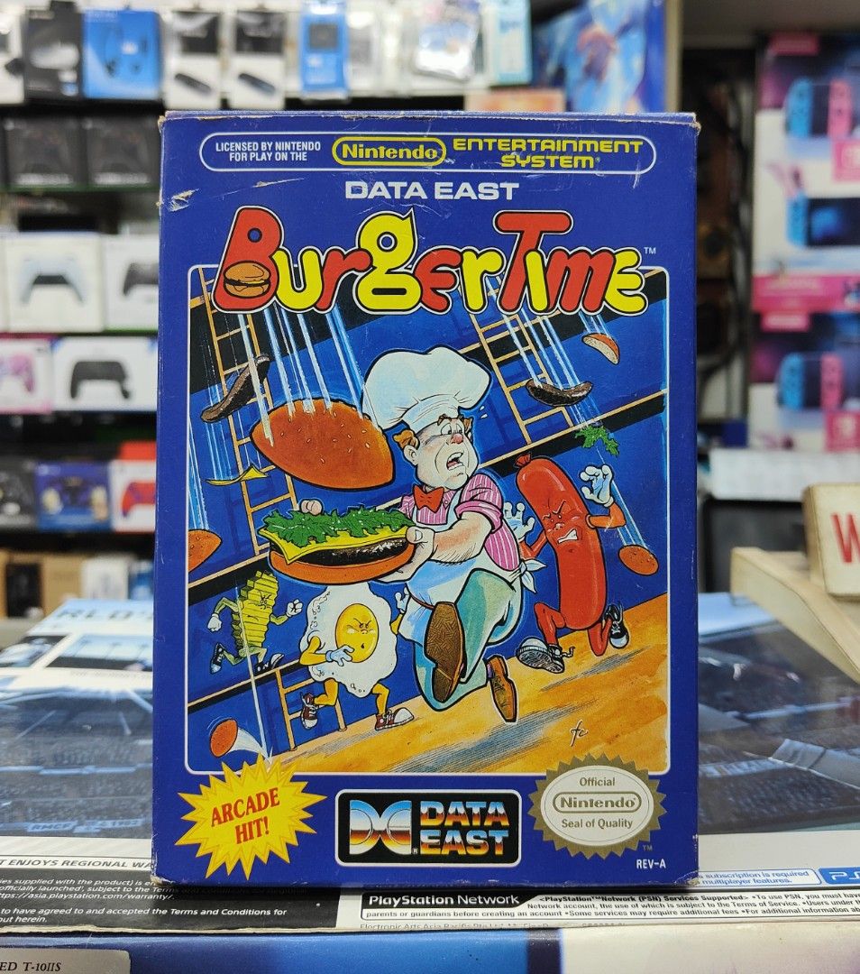 Nintendo NES BurgerTime, Video Gaming, Video Games, Nintendo on Carousell