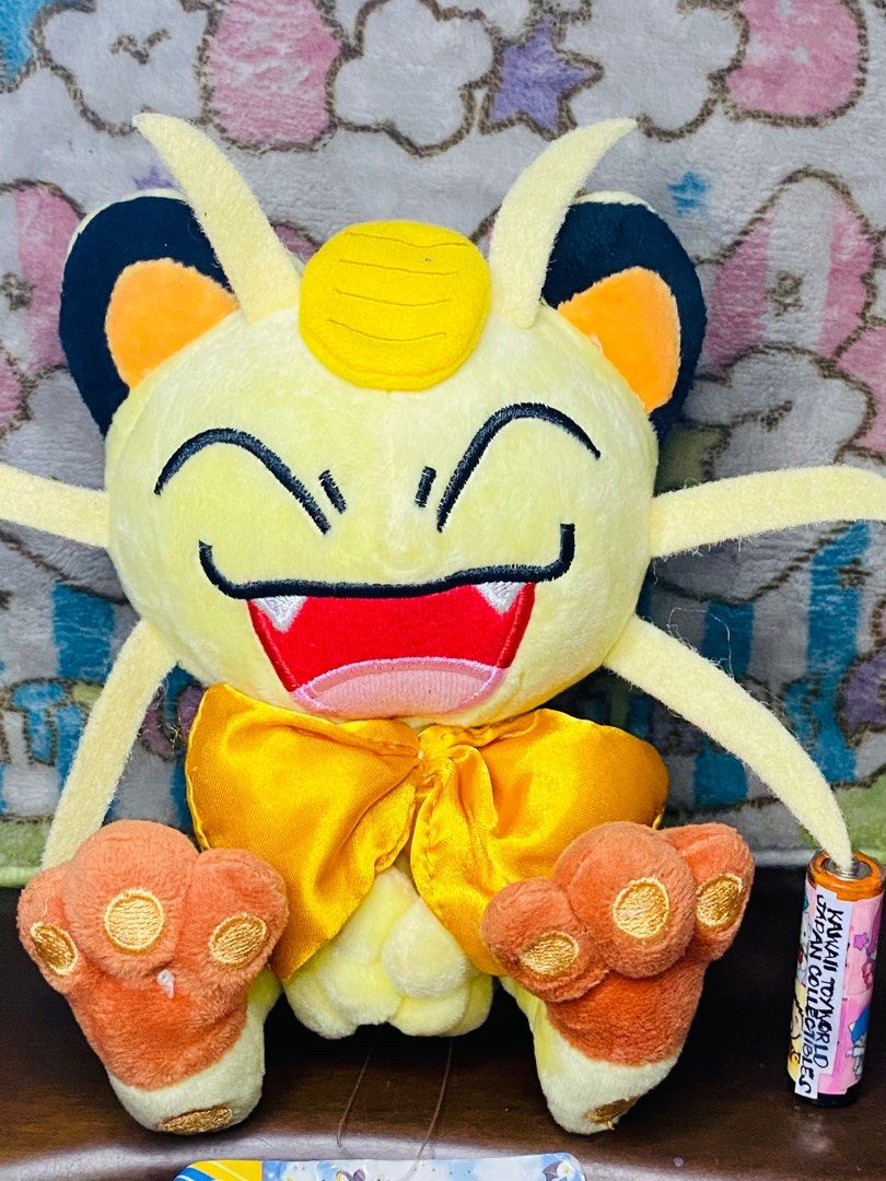 Nintendo Pokemon Center Osaka 2010 (Meowth) plush charm 680, Hobbies ...