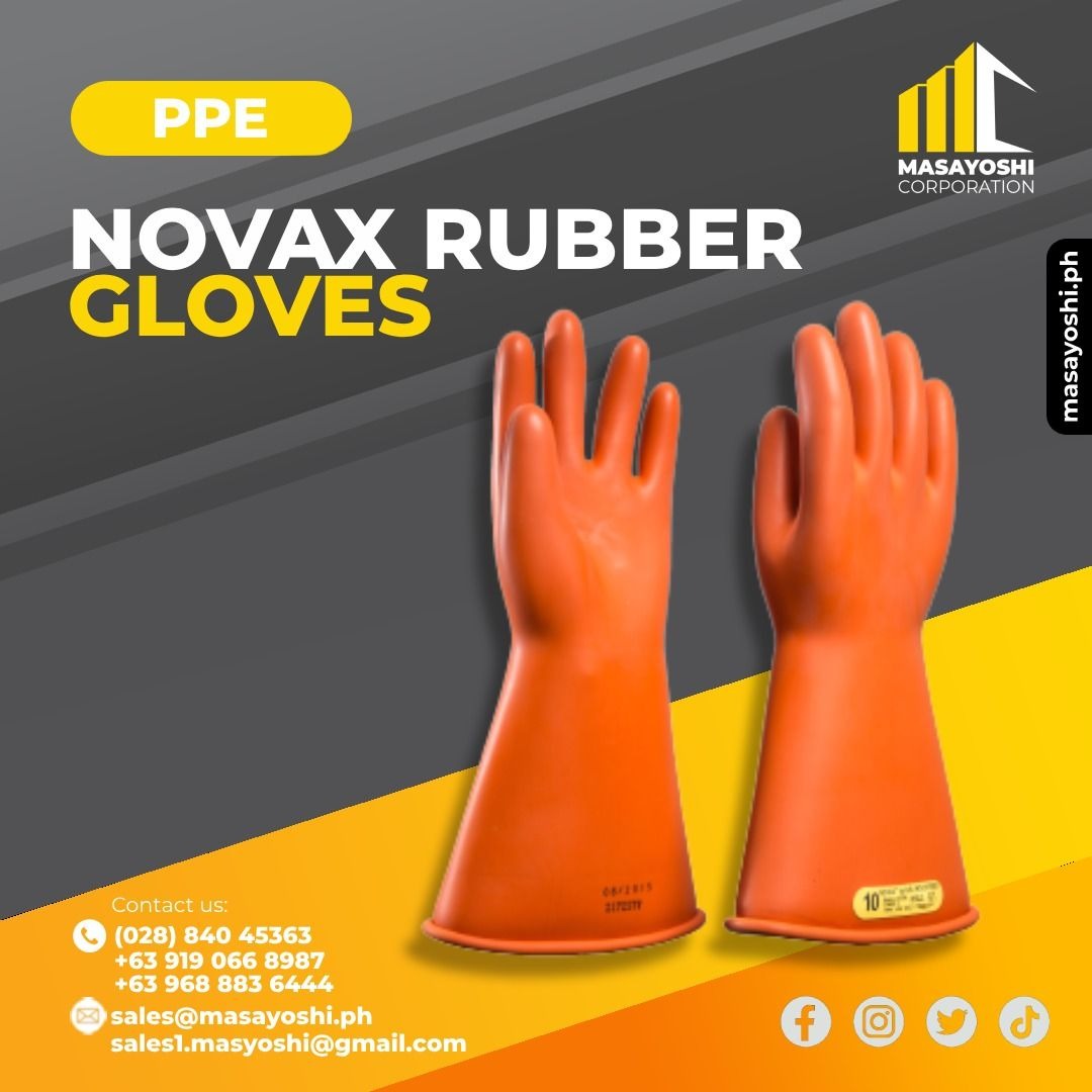 NOVAX® Rubber Insulation Gloves | Class 2 | PPE | Rubber Insulating ...