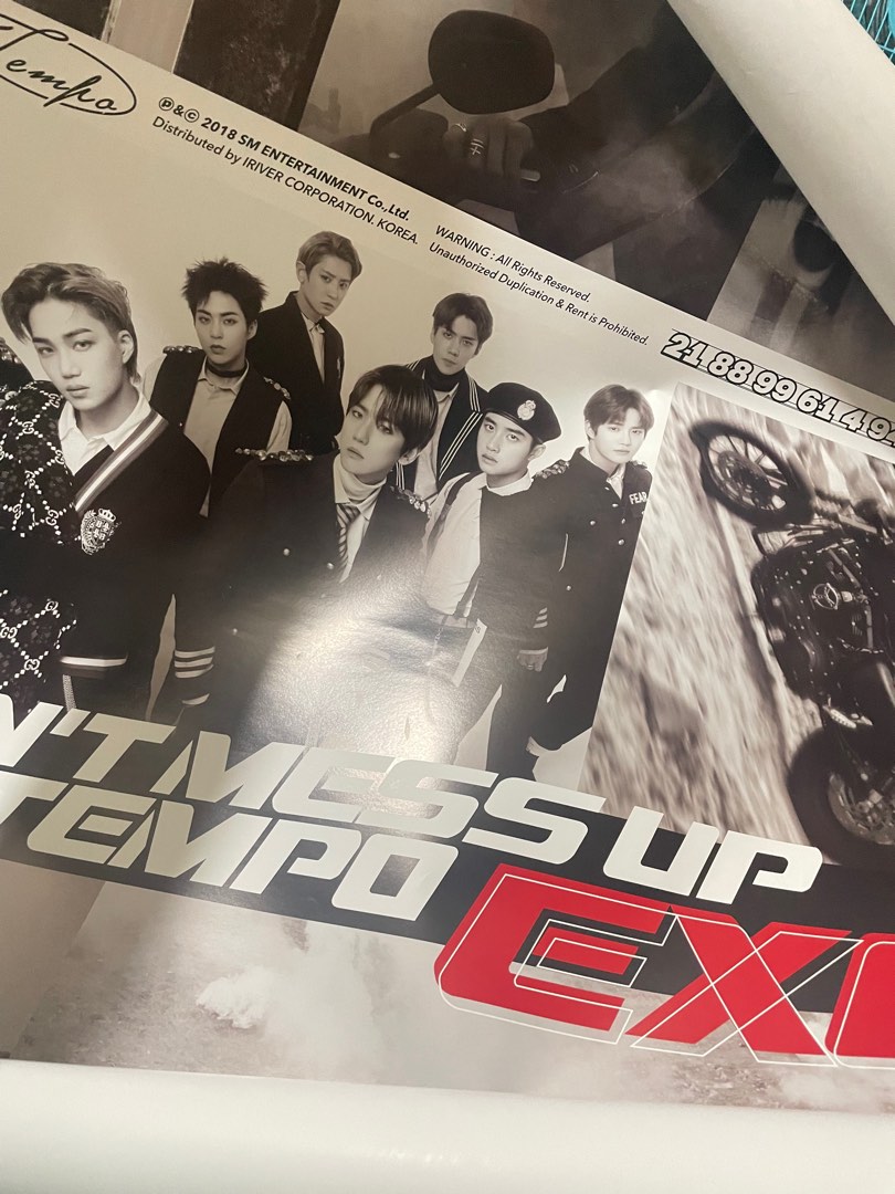 Official EXO Posters, Hobbies & Toys, Memorabilia & Collectibles, K-Wave on Carousell