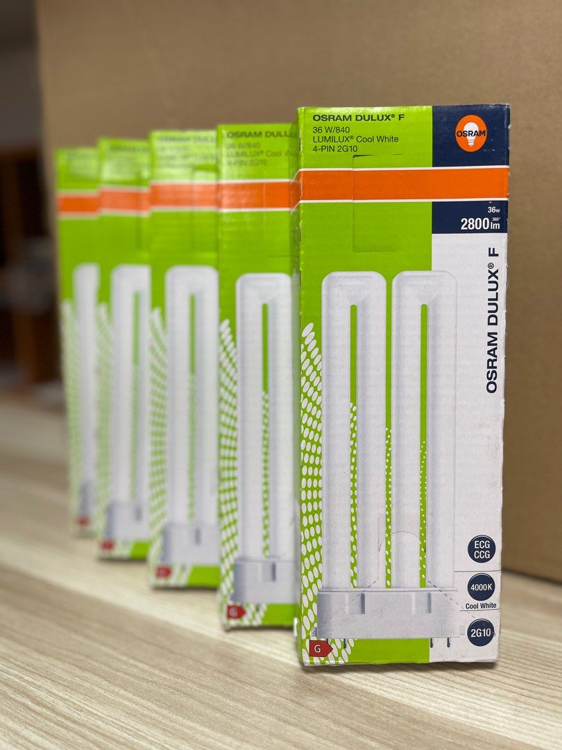 OSRAM DULUX F - 36 W/840 LUMILUX Cool White 4-Pin 2G10, TV & Home Appliances, Other Home ...