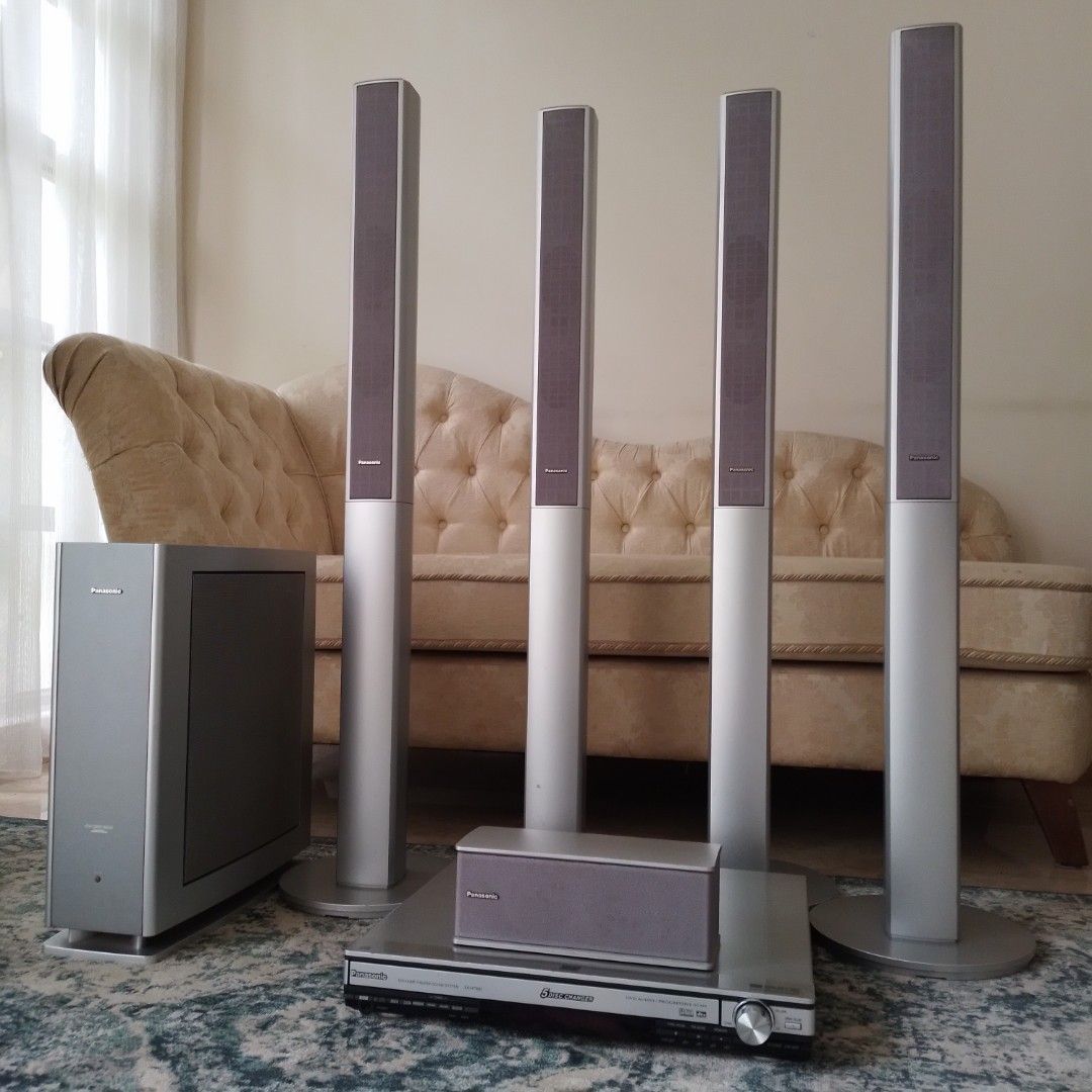 Panasonic SA-HT900 DVD HOME THEATER SOUND SYSTEM; SB-WA340 ACTIVE SUBWOOFER; SB-PC701 SPEAKER ...