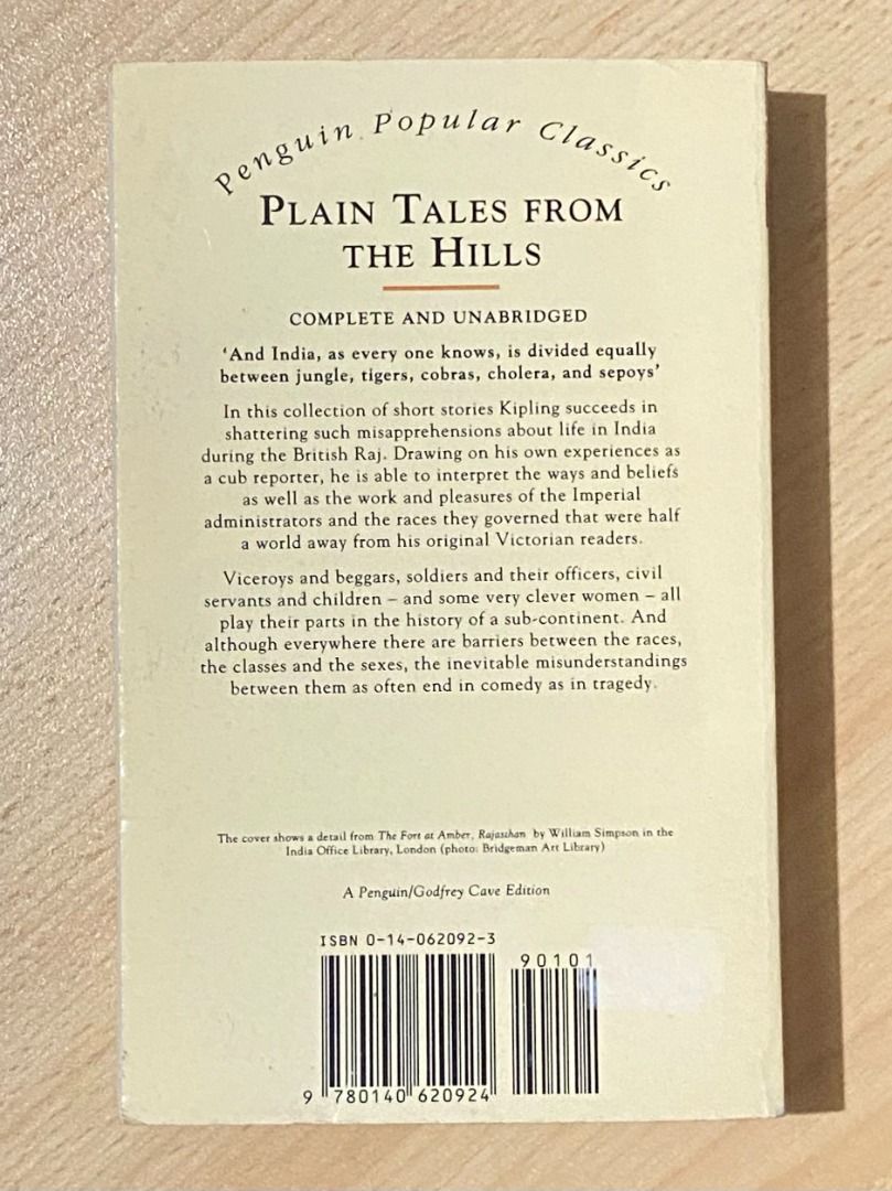 Plain Tales from the Hills by Rudyard Kipling (1994), Hobbies & Toys ...