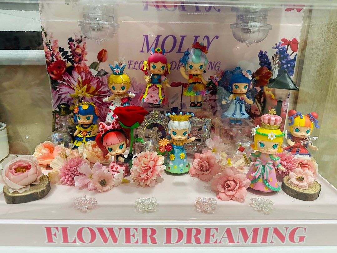 PopMart Molly x Mika Ninagawa Flower Dreaming Full Set with Display ...