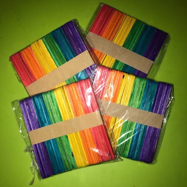 Popsicle Sticks Colored 50s, Hobbies & Toys, Stationary & Craft, Craft ...
