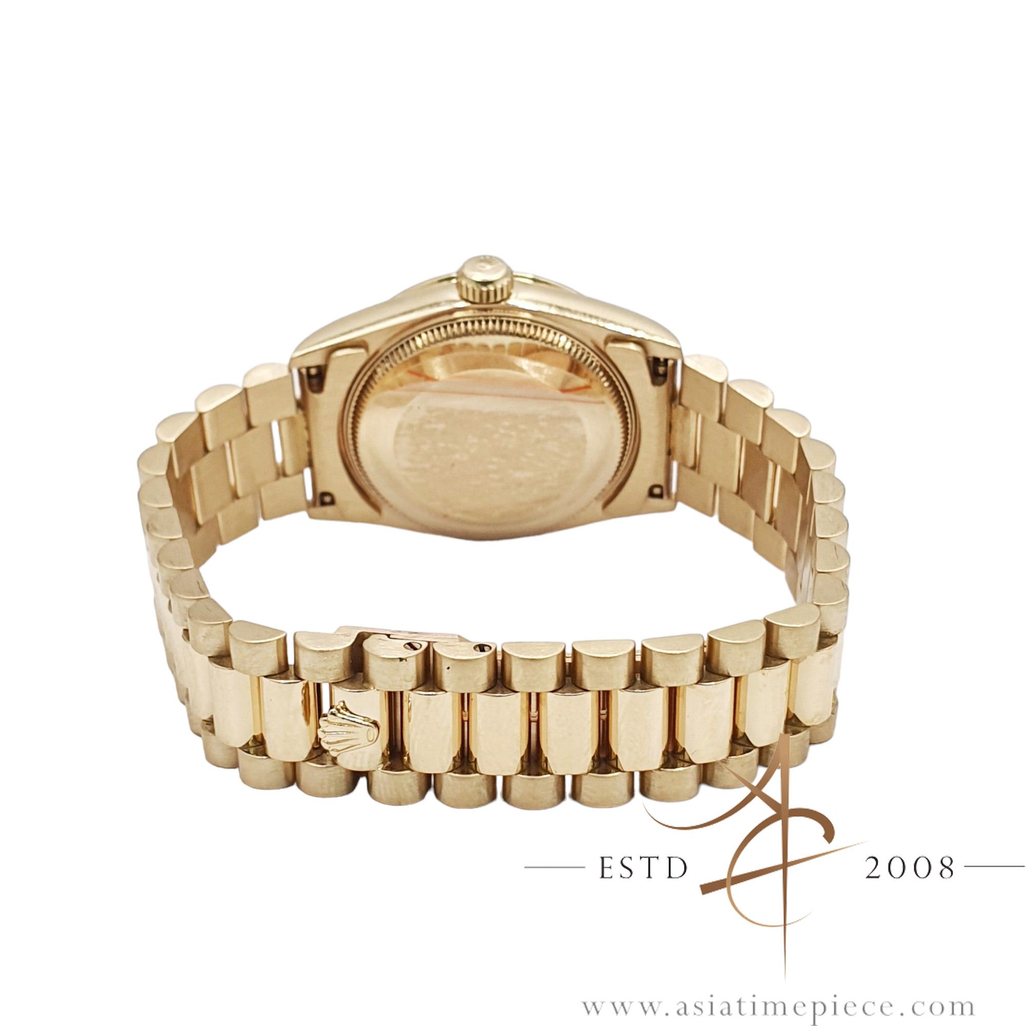 Rare Rolex Datejust 31 Midsize President 68258 Diamond Bezel Dial in ...