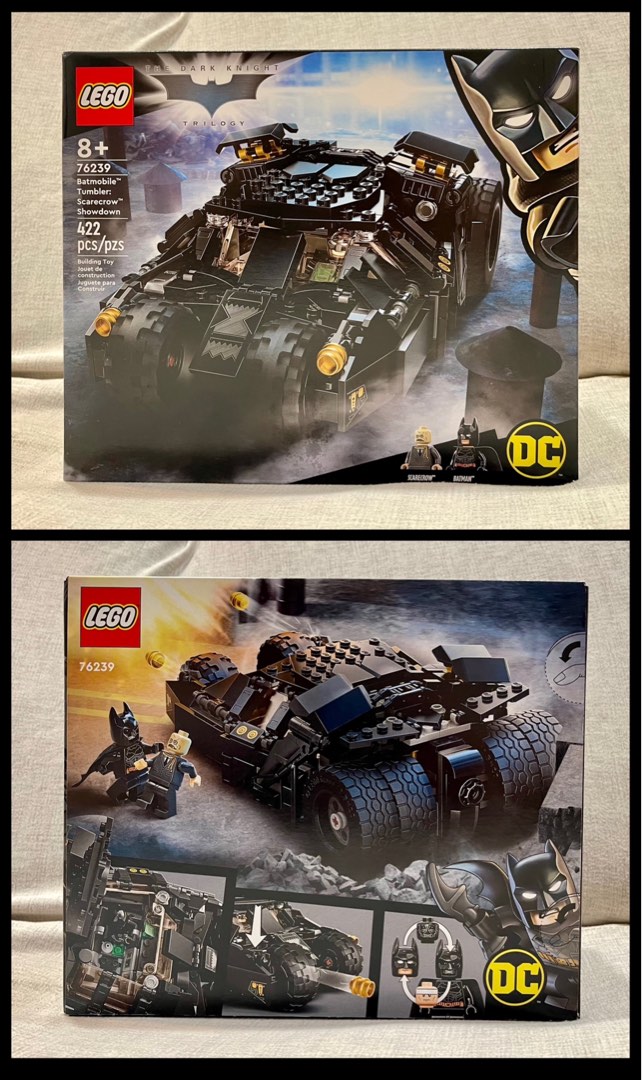 (RETIRED) LEGO 76239 Batmobile Tumbler Scarecrow Showdown, Hobbies ...