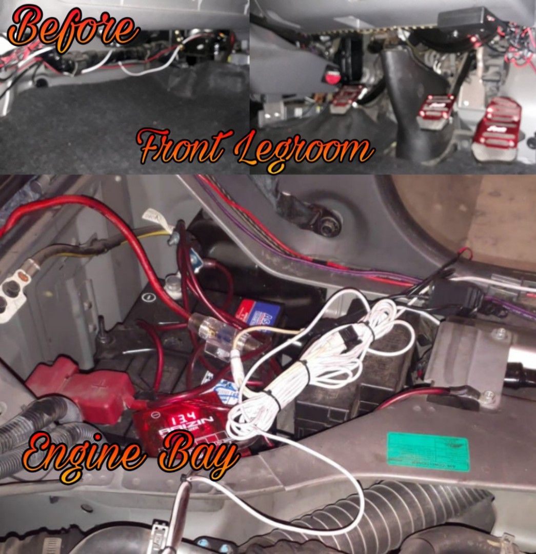 Rewiring or tidy of messy and unwanted wiring, Car Accessories ...