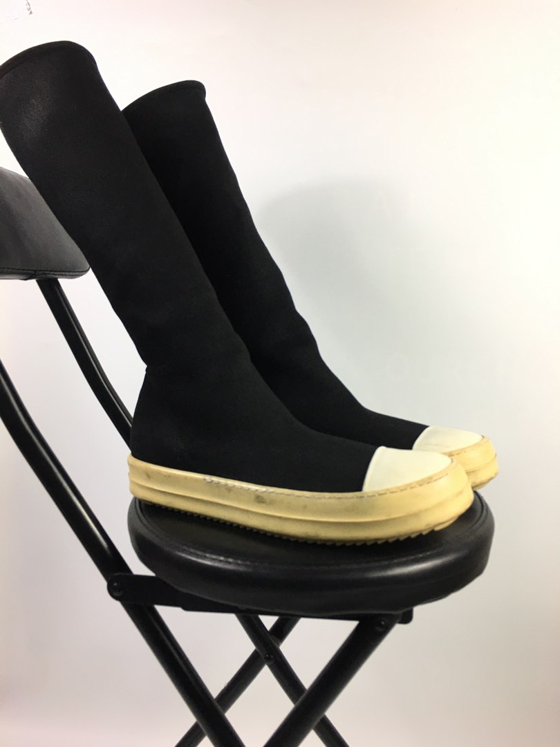 RICK OWENS - DRKSHDW- NEOPRENE SOCK RAMONES, Women's Fashion, Footwear ...