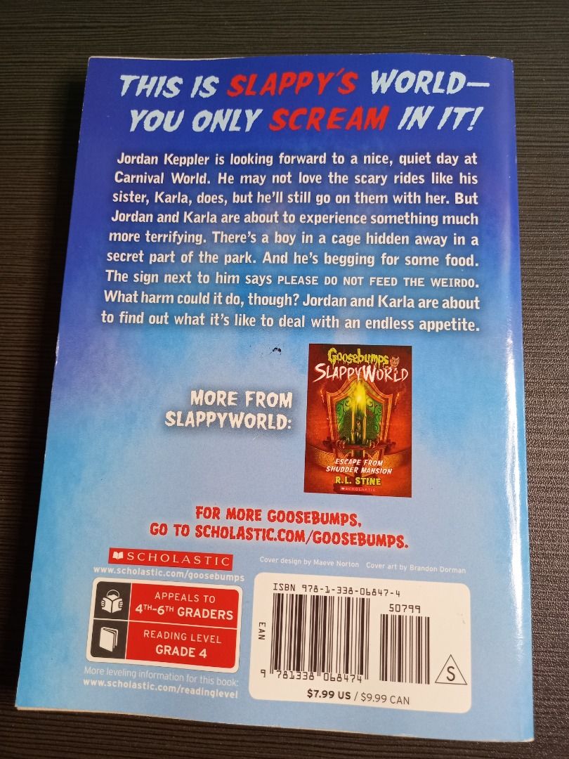 R.L. Stine Goosebumps Slappy World Please Do Not Feed The Weirdo Book ...
