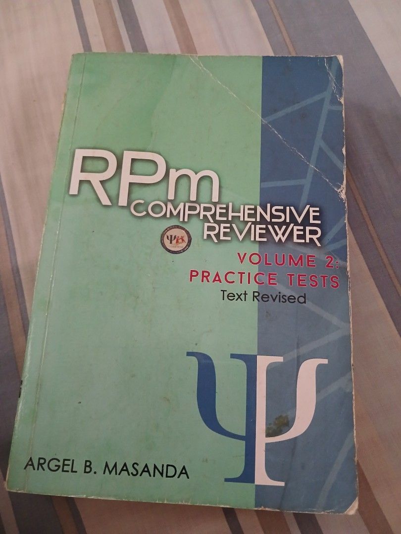 RPM Psychometrician Comprehensive Reviewer Argel Masanda (Practice Test ...