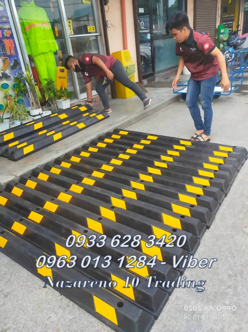 Rubberized Parking block stopper 200 cm 183cm 160cm 55cm, Commercial ...