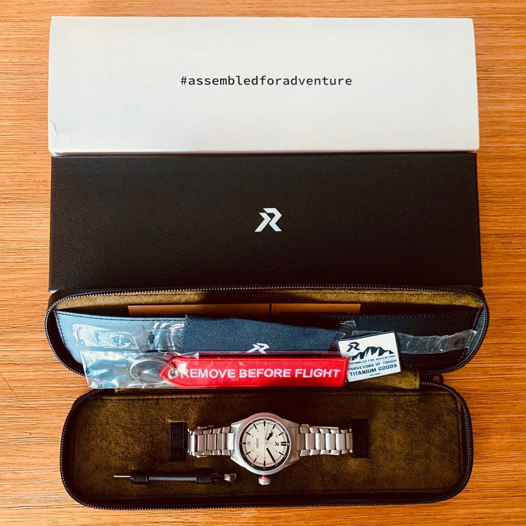 RZE Fortitude CruiserWhite Pilot Watch - fully lumed dial, anti ...