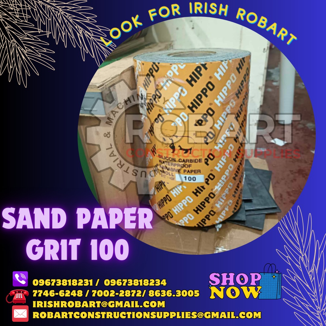 Sand Paper Grit 100, Commercial & Industrial, Construction Tools ...