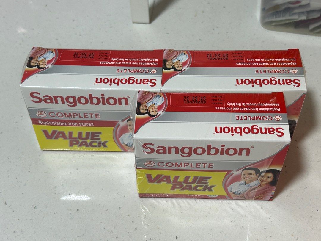 [EXP 03/26] Sangobion Iron Supplement / Iron Pill (5 x 4 tab) - To help ...