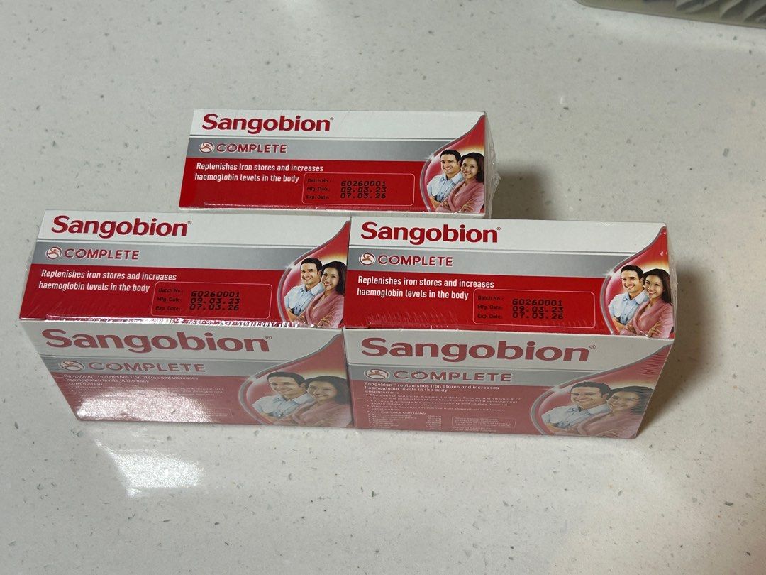 [EXP 03/26] Sangobion Iron Supplement / Iron Pill (5 x 4 tab) - To help ...