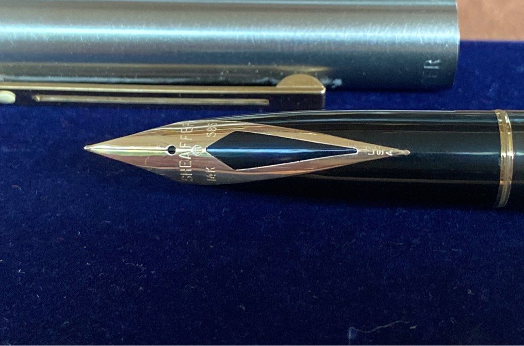 Sheaffer Targa 14k Gold Nib 585 Fountain Pen stainless steel Barrel ...