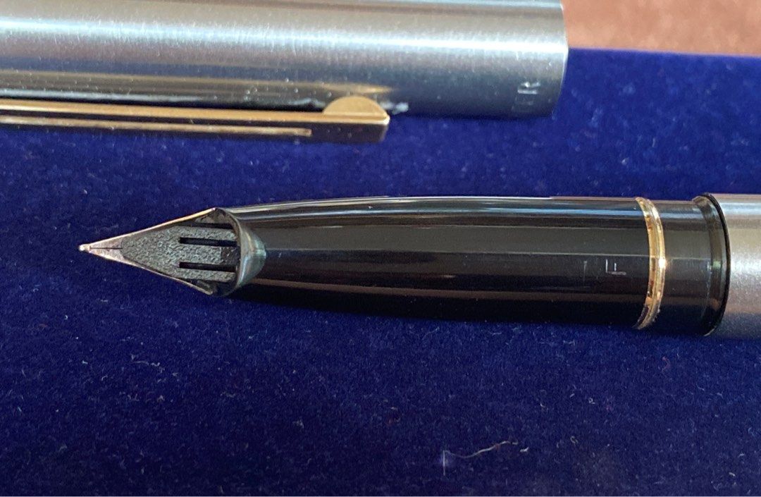 Sheaffer Targa 14k Gold Nib 585 Fountain Pen stainless steel Barrel ...