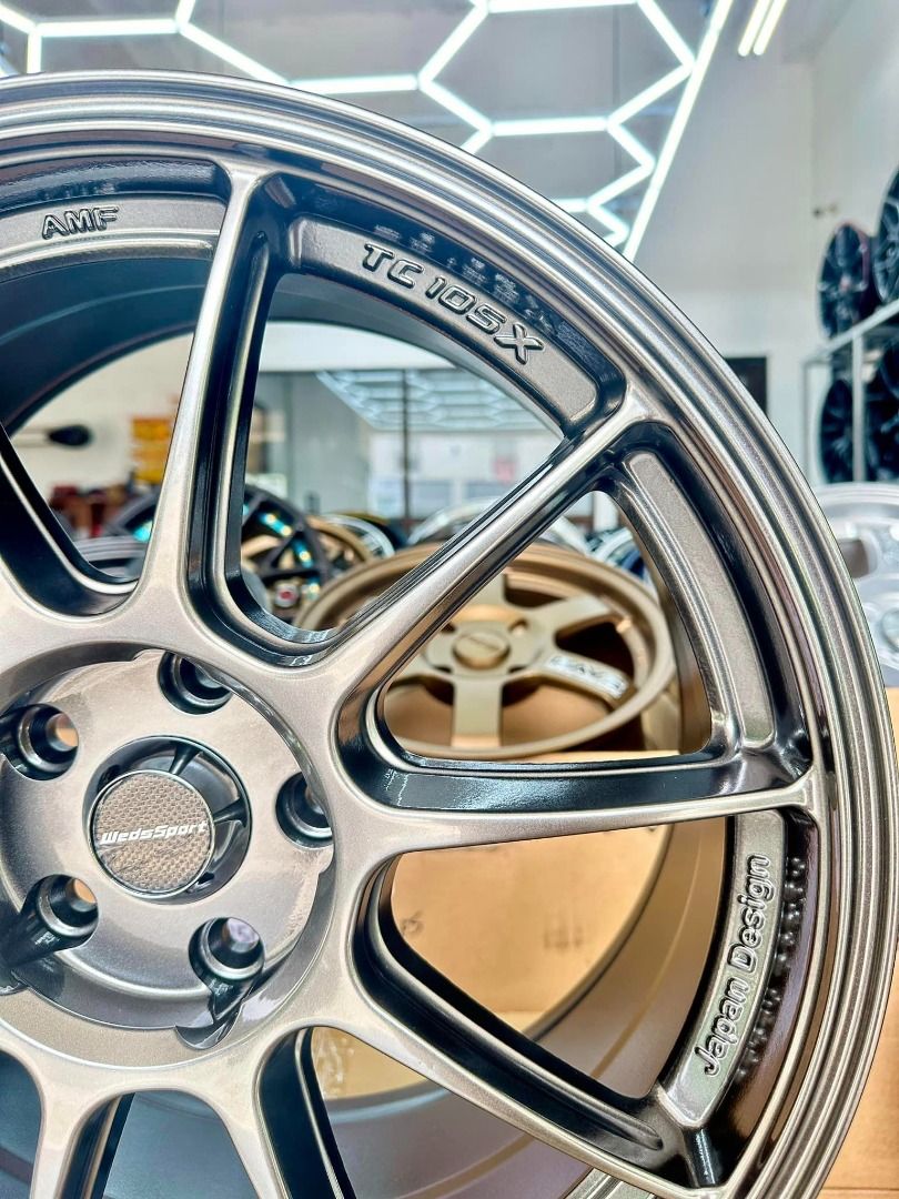 SPORT Rim TC105X FLOW FORMING 18" MK7 MK8 PASSAT TT CIVIC CHR HRV CRV CX5 X70 X50 VELLFIRE, Auto ...